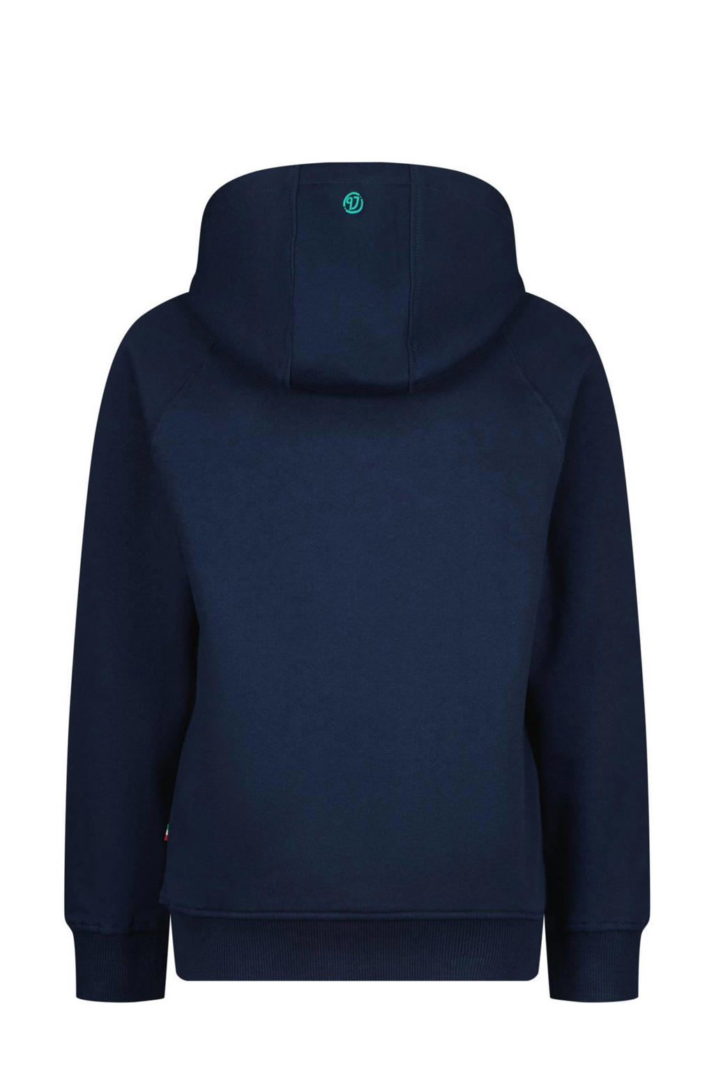 Vingino hoodie met logo donkerblauw | wehkamp