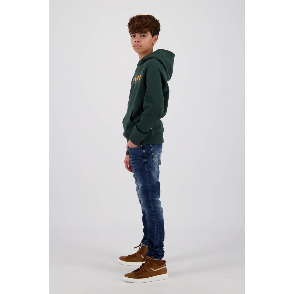 Vingino hoodie met logo donkergroen | wehkamp