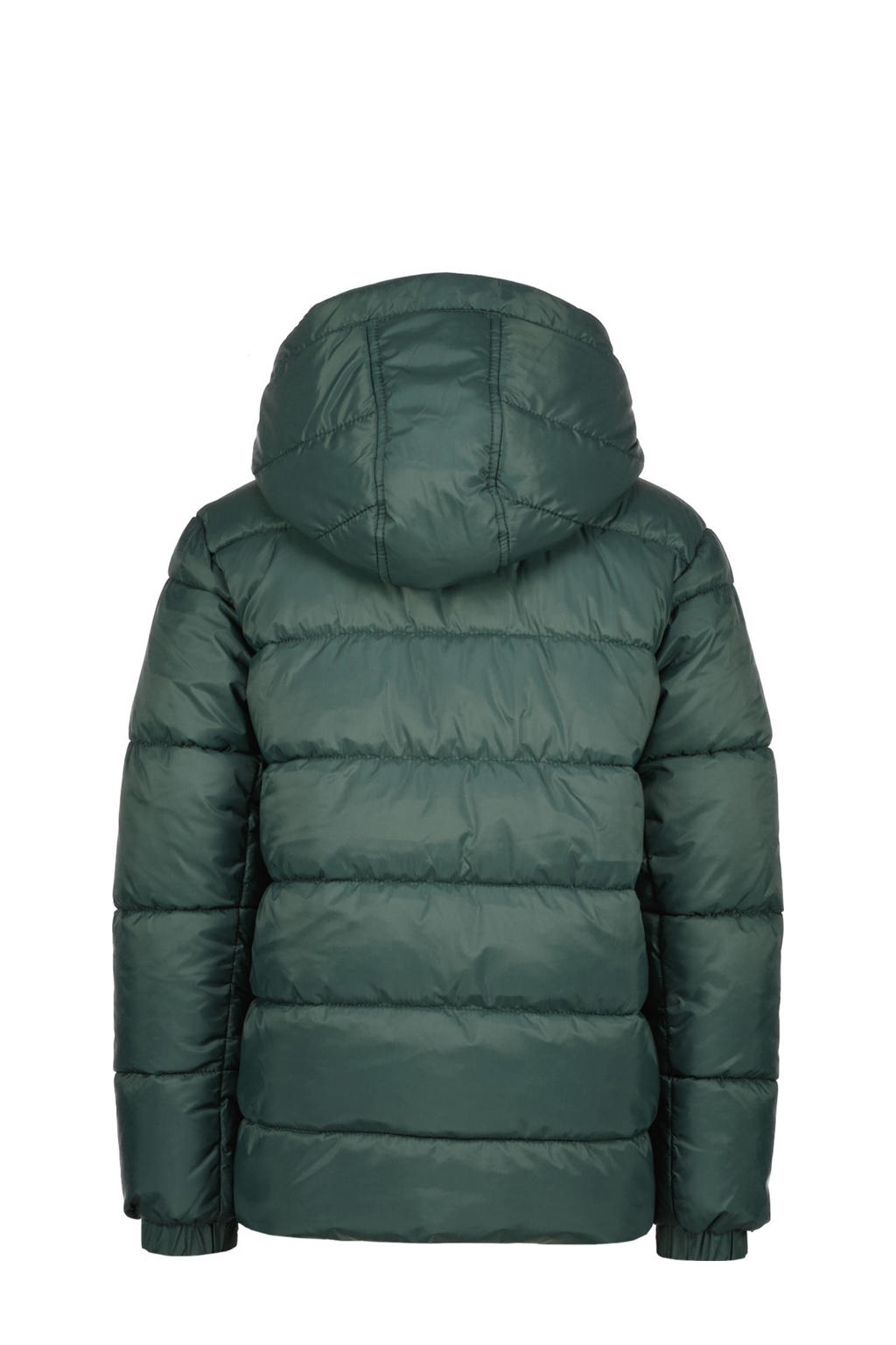 Vingino gewatteerde winterjas Tarsol met logo donkergroen | wehkamp
