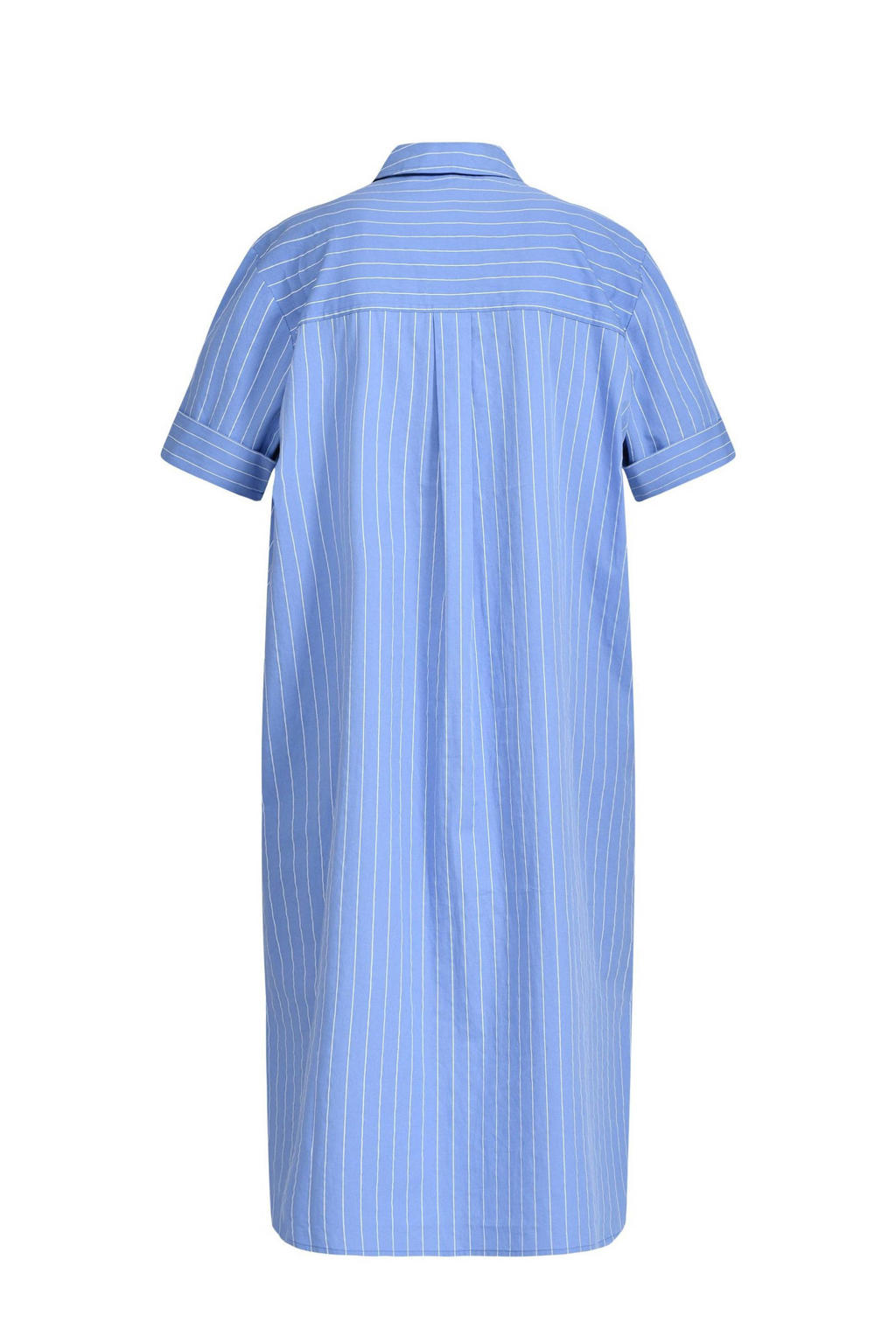 SisterS Point blousejurk UFA-L.SH met krijtstreep blauw/wit | wehkamp