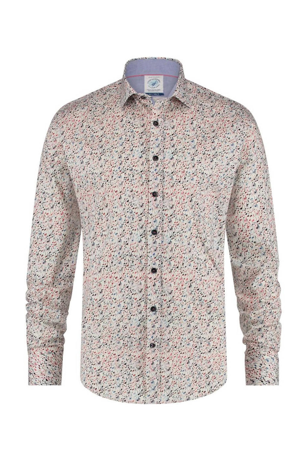 A fish named Fred slim fit overhemd Music Notes met all over print ...