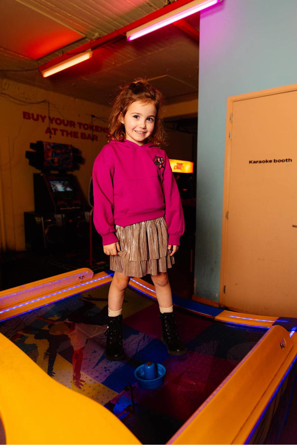 Quapi hoodie ALOUQW232 fuchsia | wehkamp