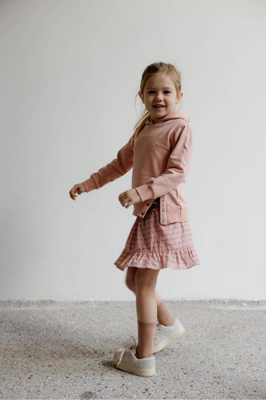 LEVV rok GINNY met all over print roze | wehkamp