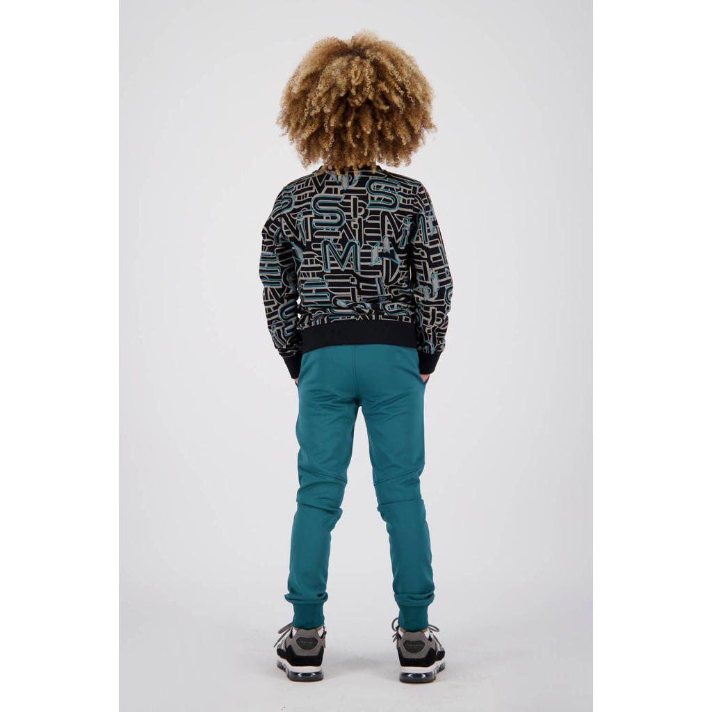Vingino x Messi skinny joggingbroek Santino met logo diepblauw | wehkamp