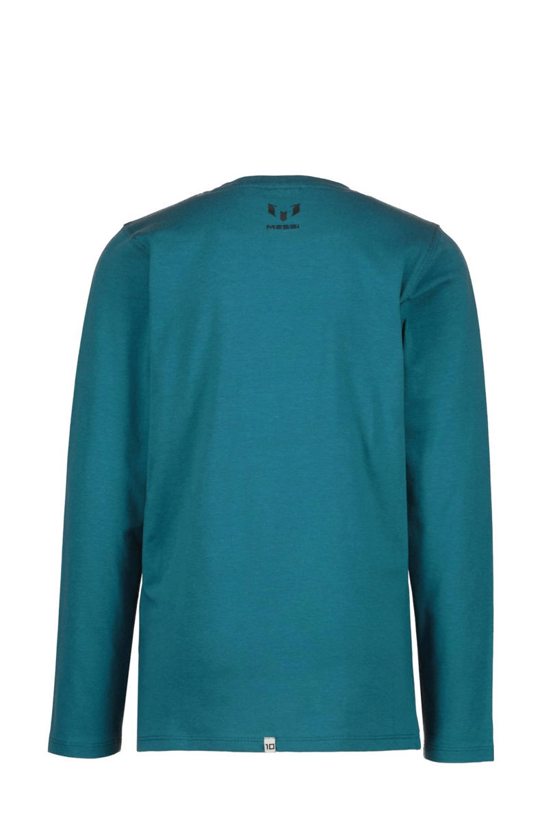 Vingino x Messi longsleeve Jueno met logo diepblauw | wehkamp