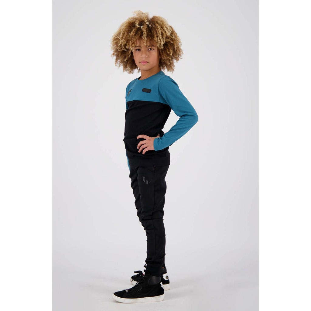 Vingino x Messi skinny joggingbroek Santino met logo zwart | wehkamp
