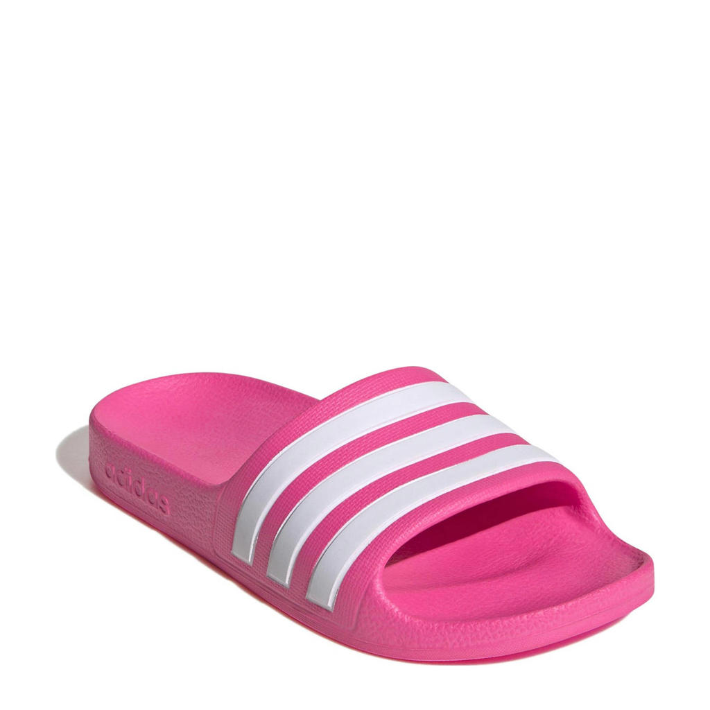 adidas Sportswear Adilette Aqua slipper roze/wit | wehkamp