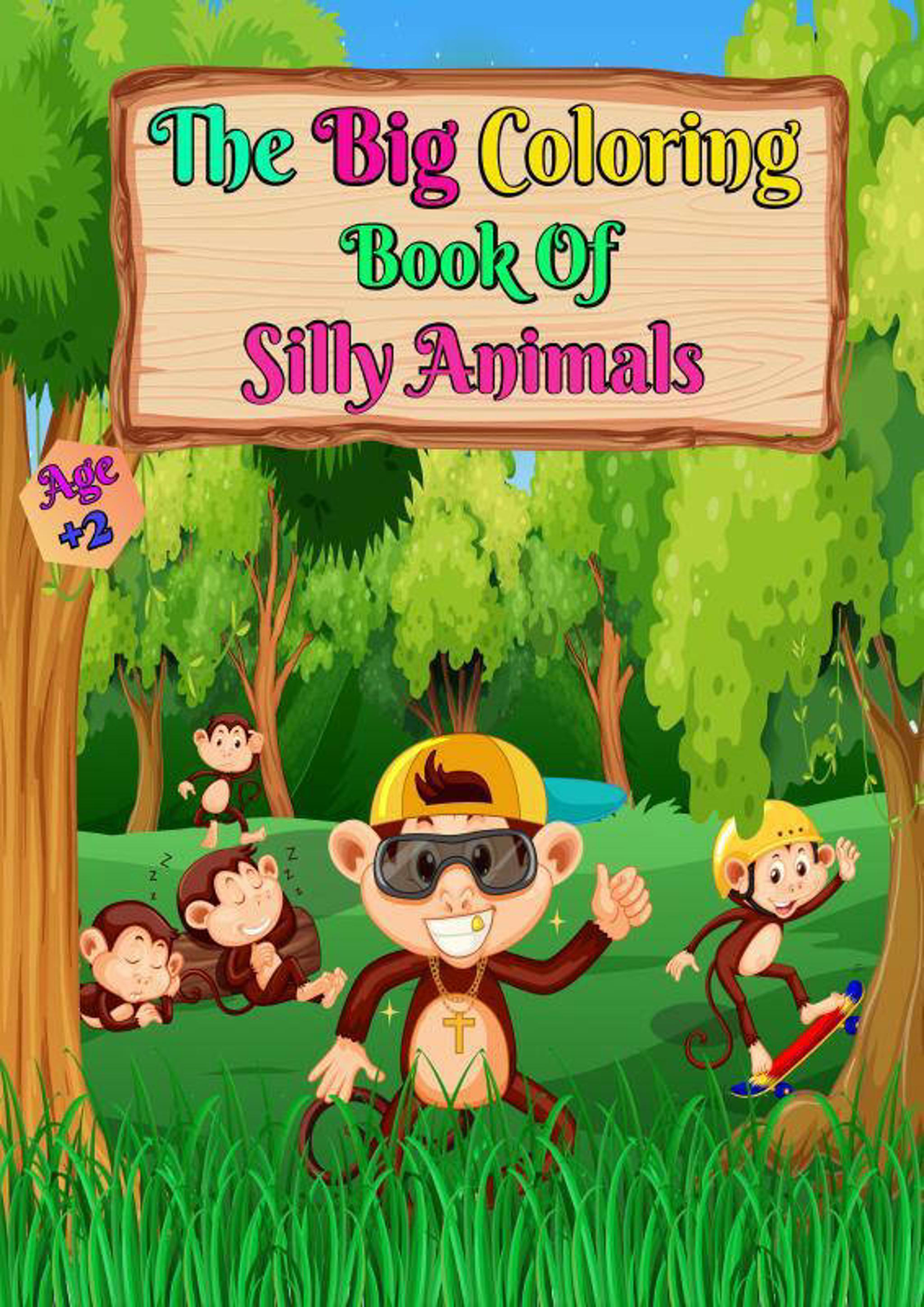 Hugo Elena The Big Coloring Book of Silly Animals | wehkamp