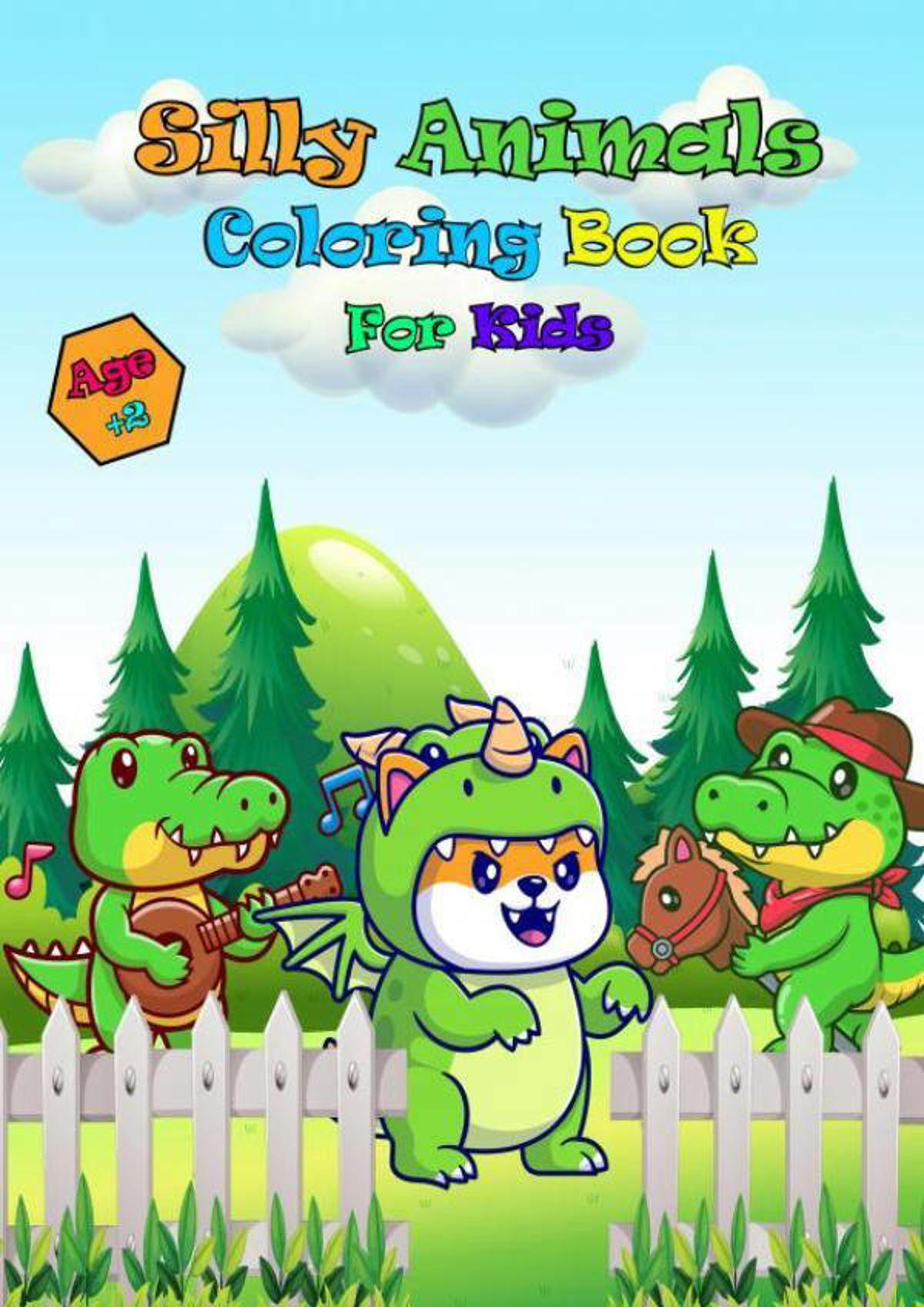 Hugo Elena Silly Animals Coloring Book | wehkamp