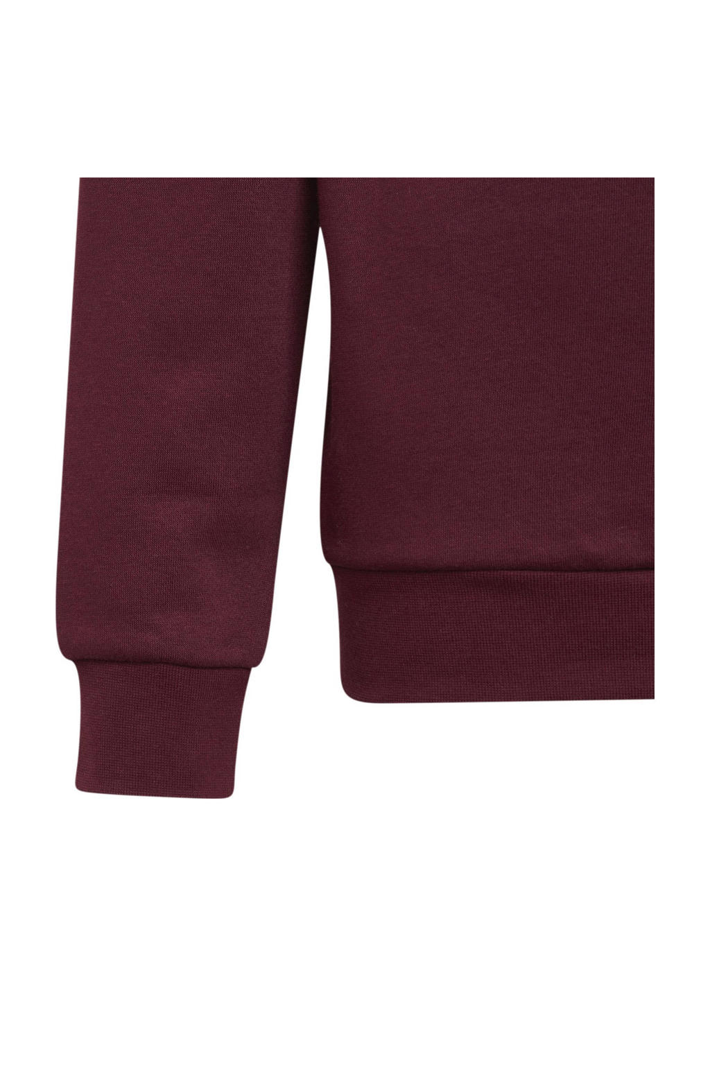 adidas Originals fleece sweater donkerrood | wehkamp