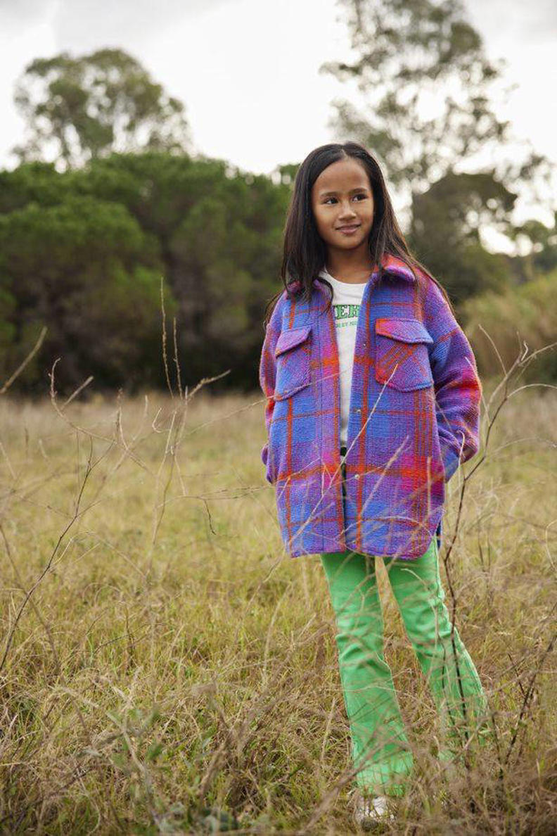 KIDS ONLY GIRL shacket tussenjas KOGNEWBRITT met all over print paars ...