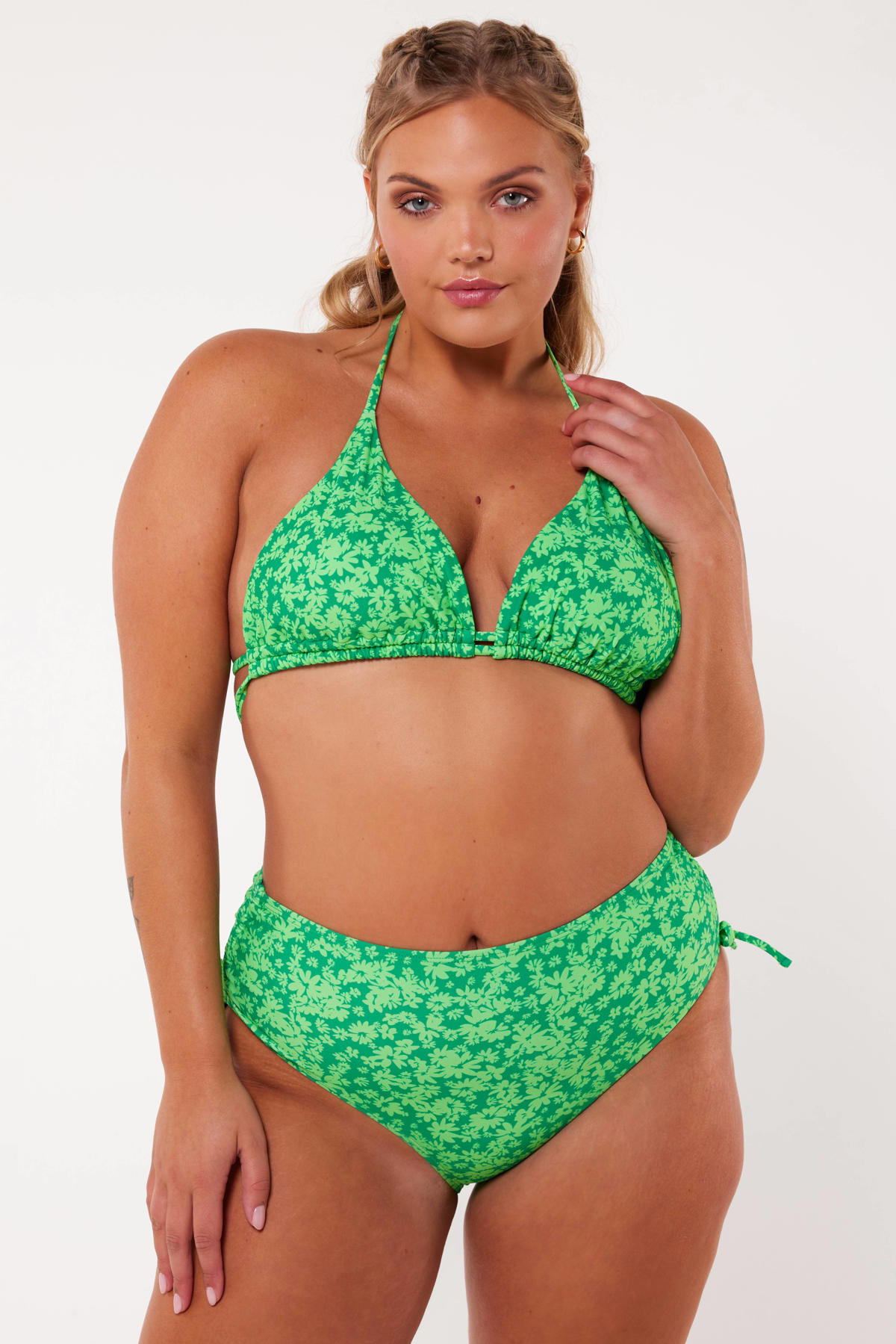 Ms Mode Voorgevormde Triangel Bikinitop Groen Wehkamp