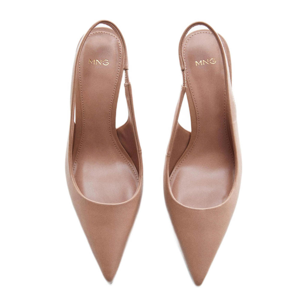 Mango slingback pumps lichtroze | wehkamp