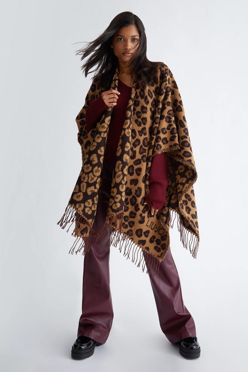 Liu Jo poncho met panterprint bruin/zwart | wehkamp Liu Jo poncho met panterprint bruin/zwart | wehkamp