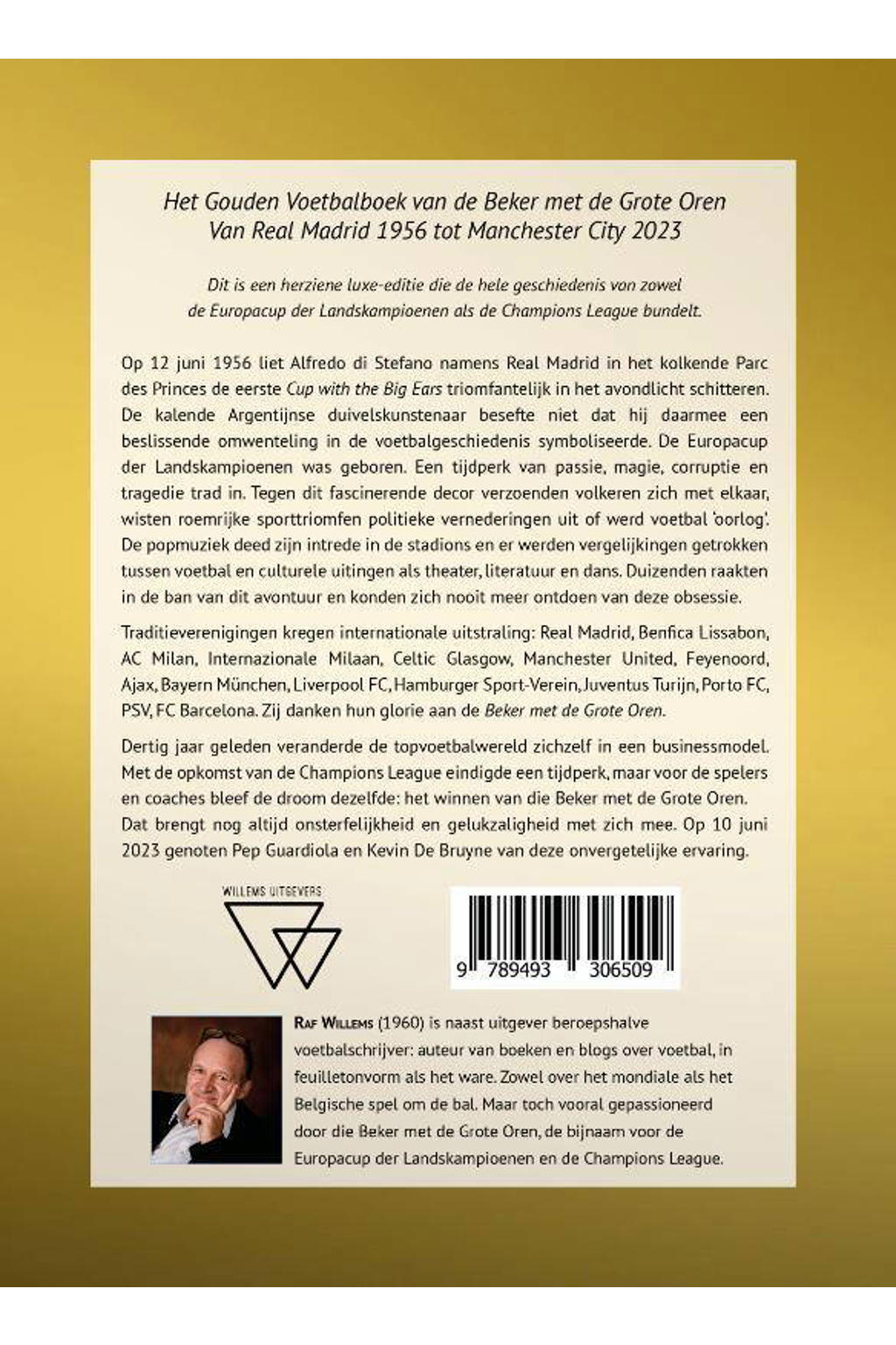 Raf Willems Het gouden voetbalboek van de Beker met de Grote Oren 1956-2023 | wehkamp