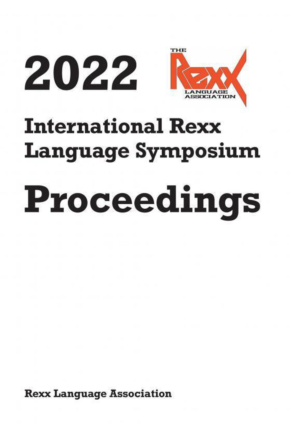 Rexx Language Association International Rexx Language Symposium ...