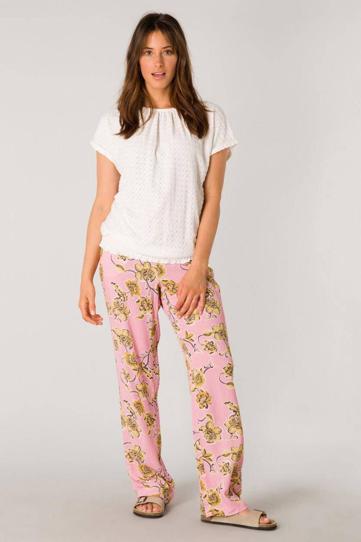 Ivy Beau top met broderie wit | wehkamp