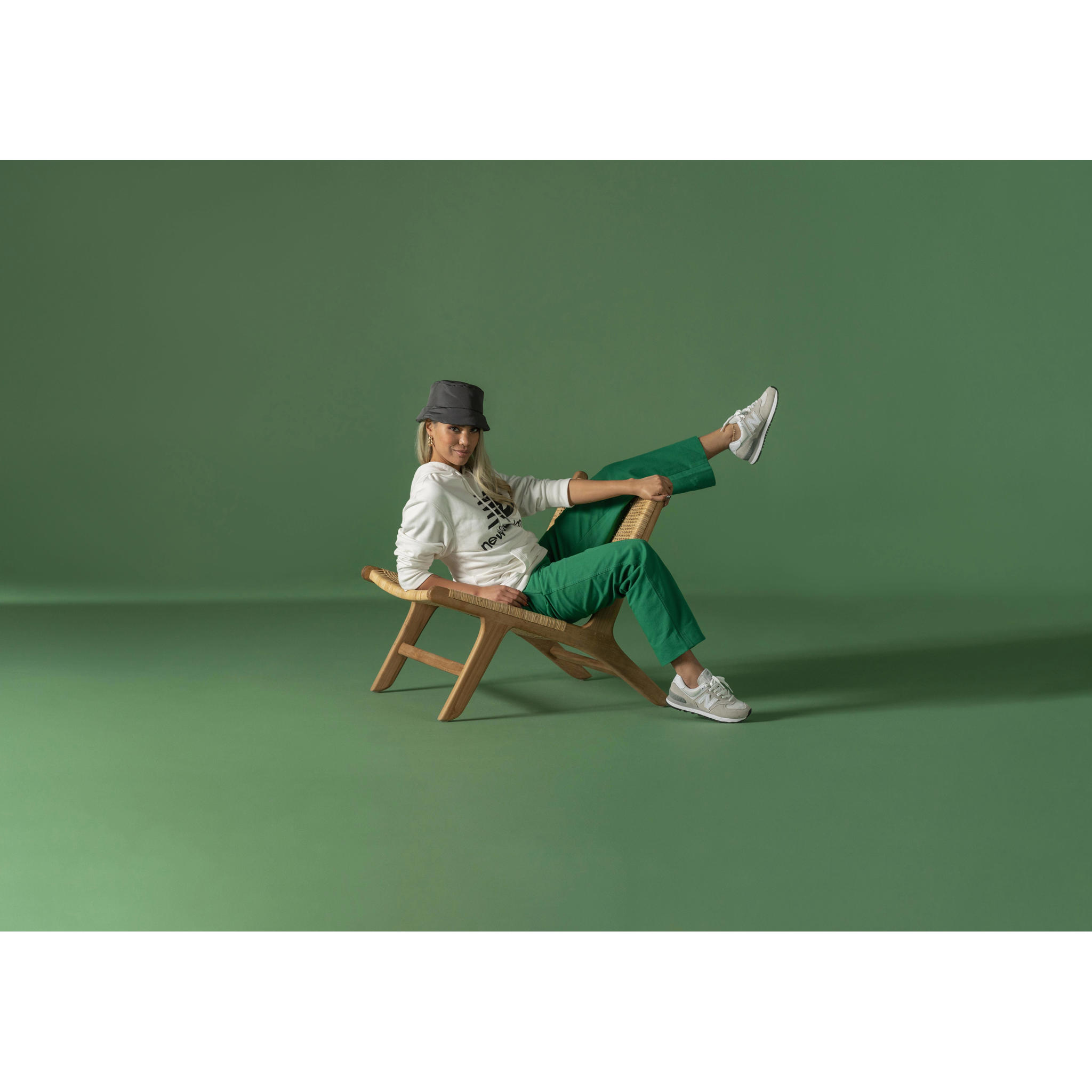 New Balance 574 V3 sneakers zand/wit | wehkamp