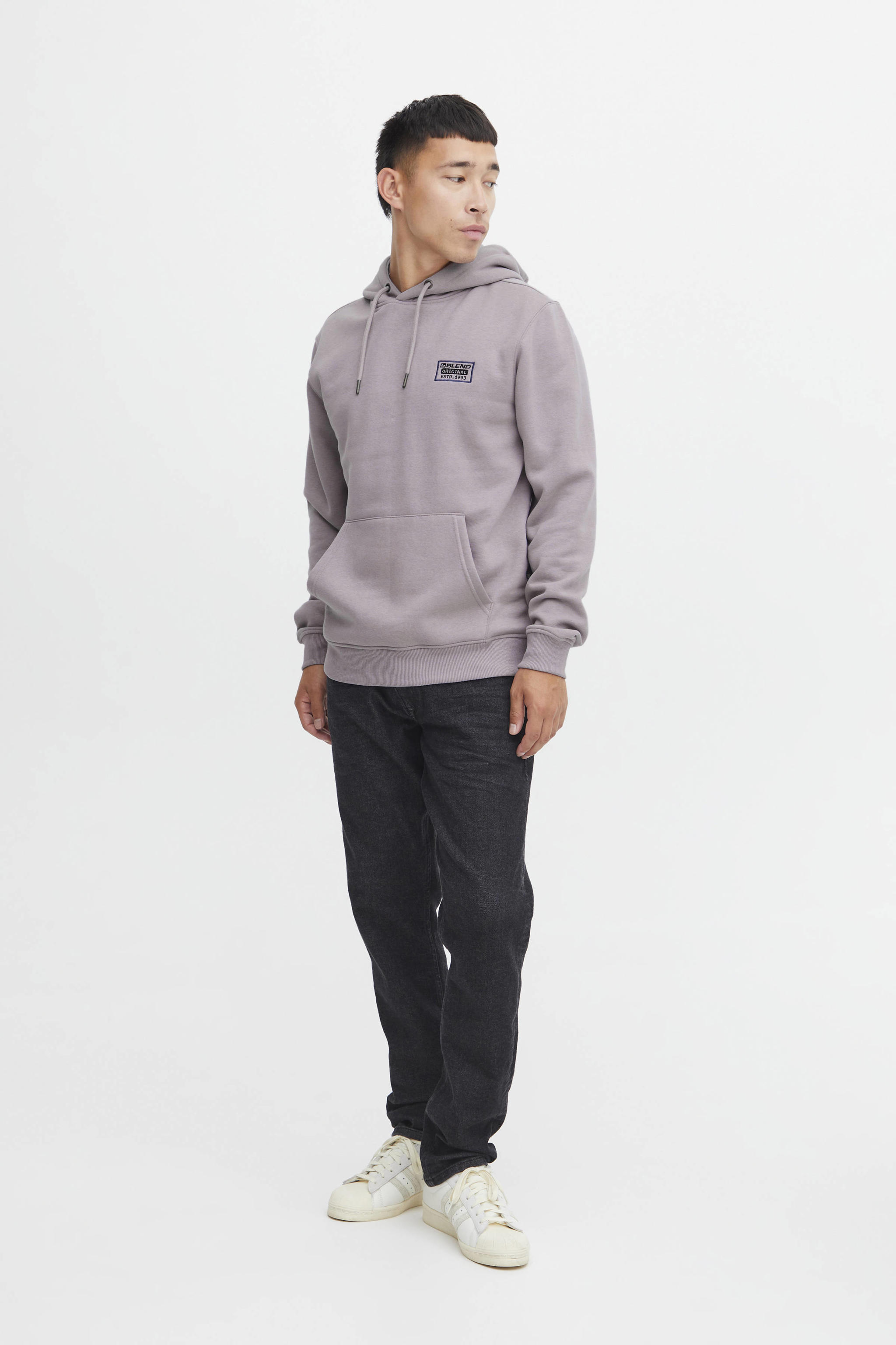 Blend hoodie met logo gray ridge | wehkamp