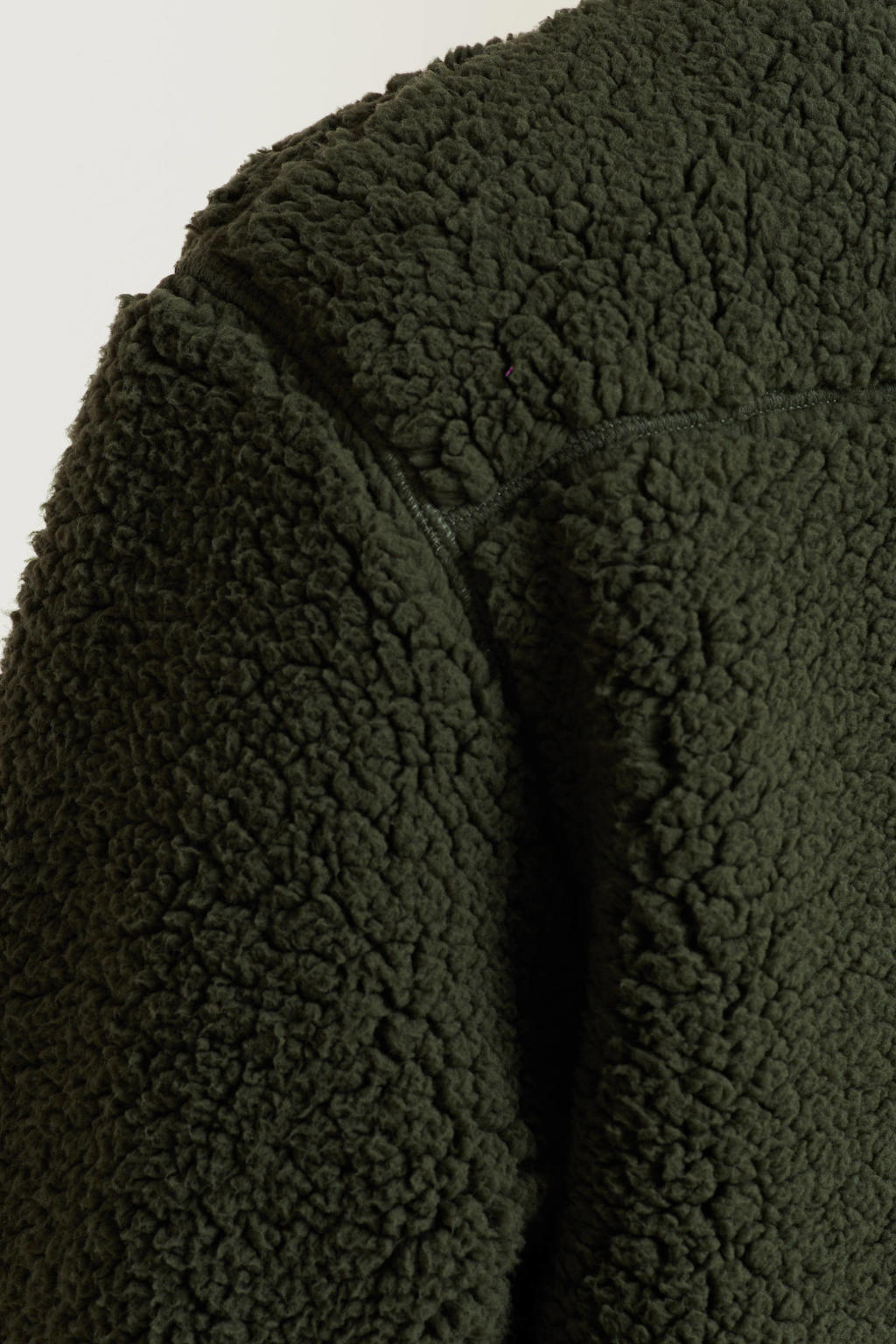 anytime teddy fleece vest khaki | wehkamp