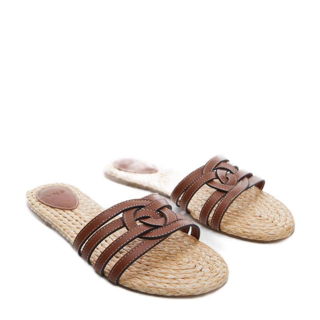 Mango slippers bruin kopen? | Morgen in huis | wehkamp