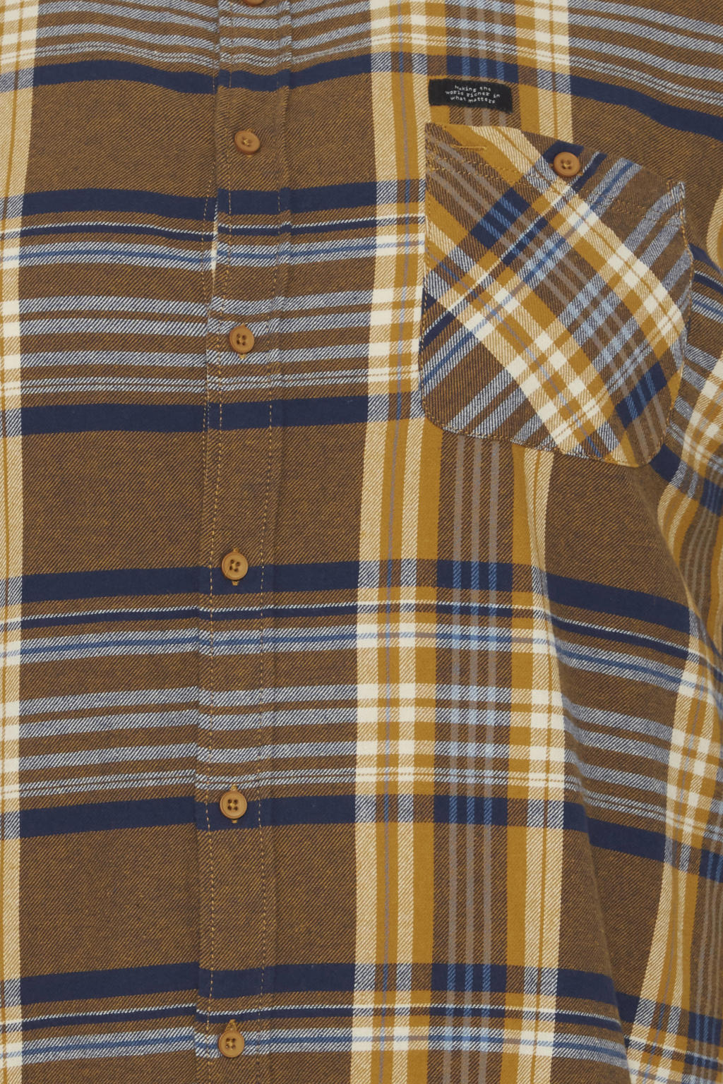 Blend Big geruit regular fit overhemd Plus Size buckthorn brown | wehkamp