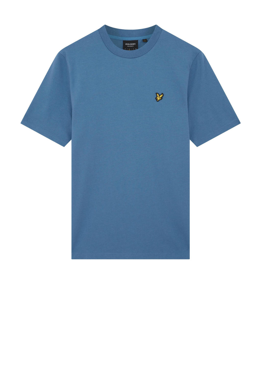 Lyle & Scott T-shirt met backprint pioneer blue | wehkamp