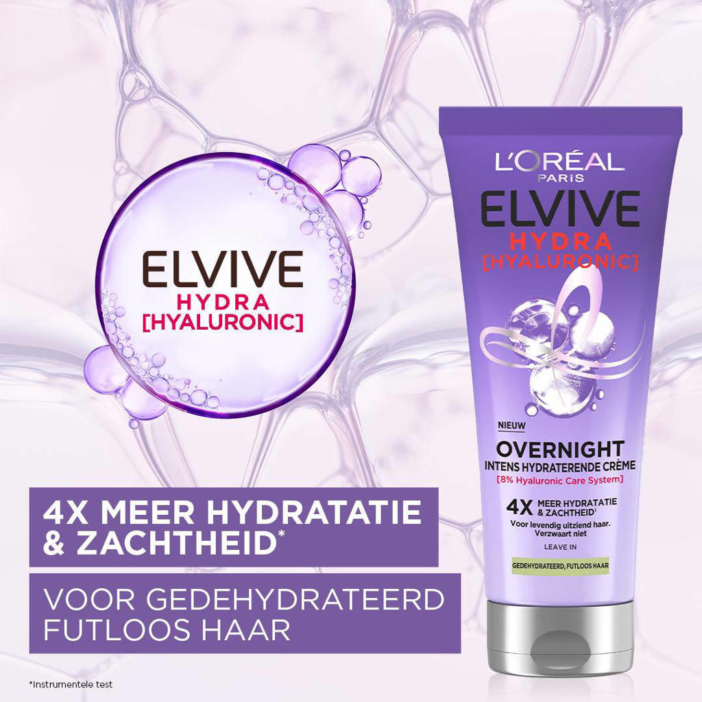 L'Oréal Paris Elvive Hydra Hyaluronic overnight cream - 200 ml | wehkamp