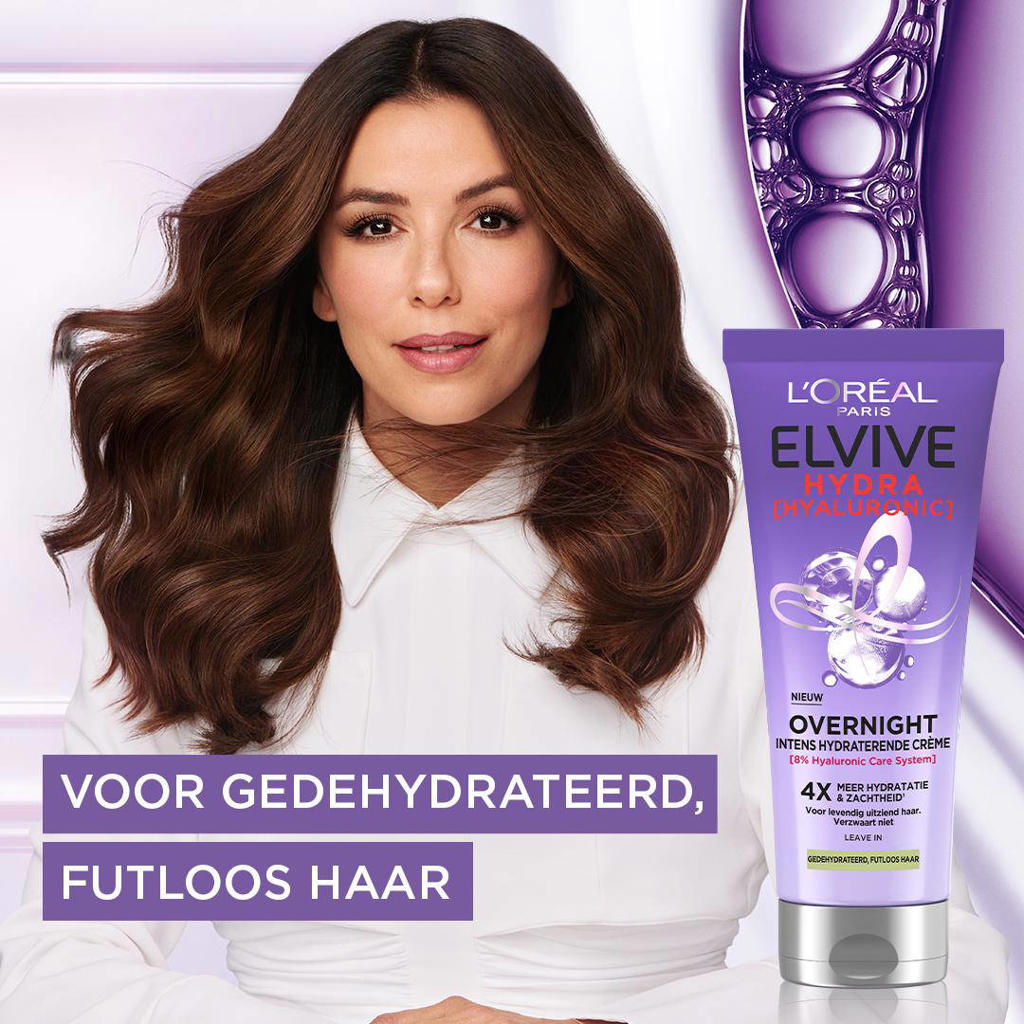 L'Oréal Paris Elvive Hydra Hyaluronic overnight cream - 200 ml | wehkamp