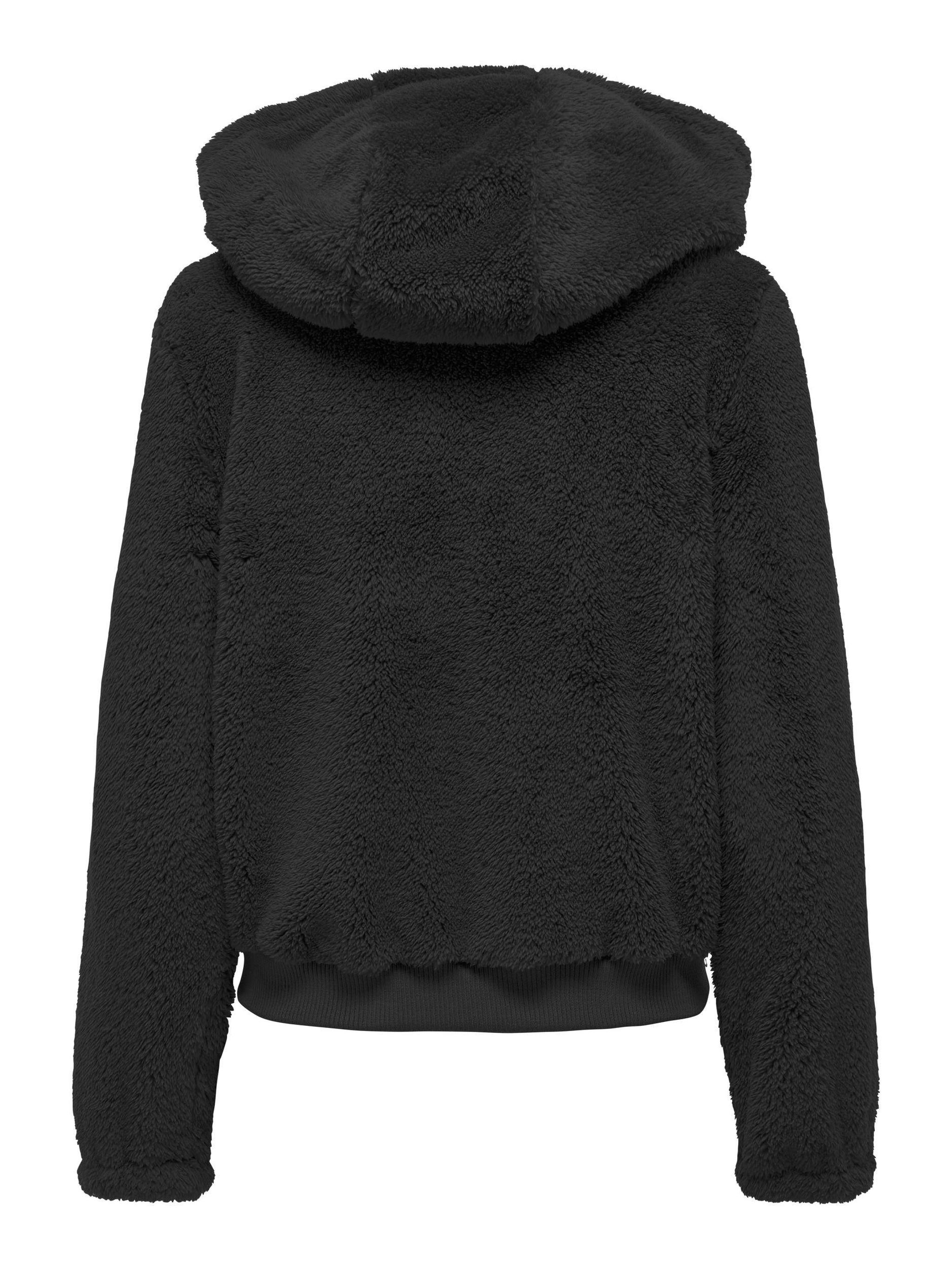 ONLY teddy jas ONLNEWANNA zwart | wehkamp