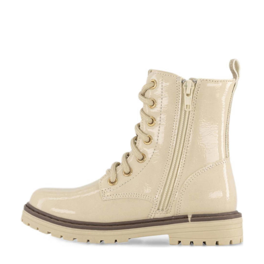 Graceland lak veterboots beige | wehkamp