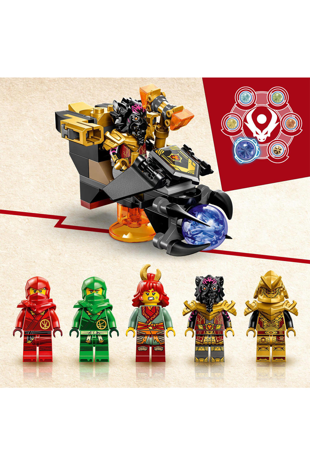 LEGO Ninjago Heatwave transformerende lavadraak 71793 | wehkamp