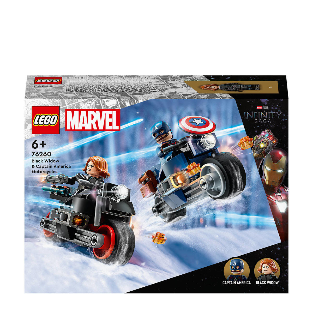 LEGO Marvel Avengers Black Widow & Captain America motoren 76260 | wehkamp