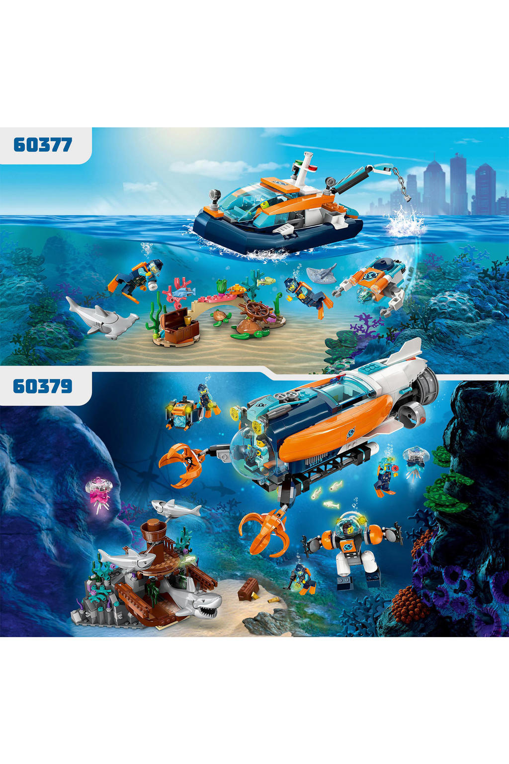 LEGO City Duikboot voor diepzeeonderzoek 60379 | wehkamp