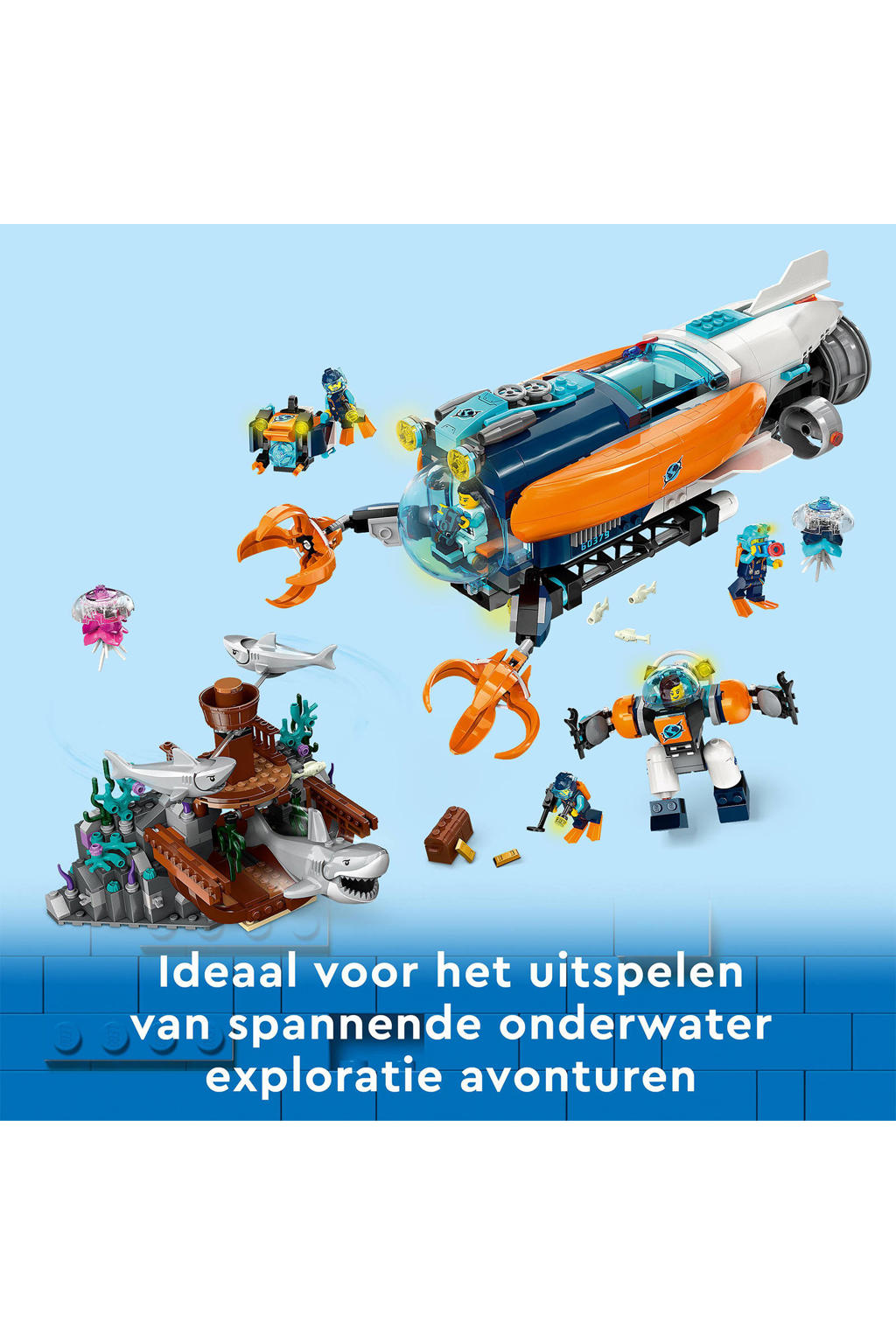 LEGO City Duikboot voor diepzeeonderzoek 60379 | wehkamp