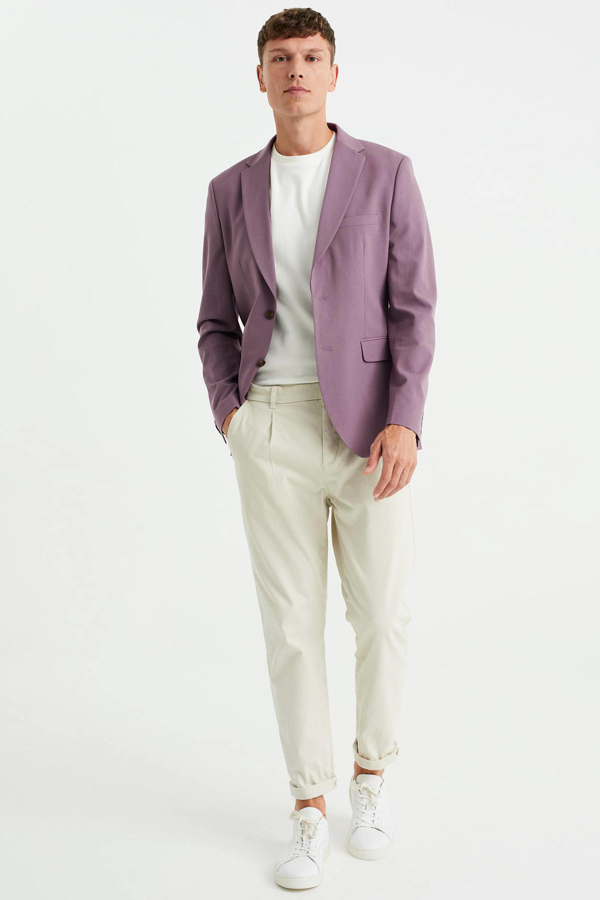 WE Fashion slim fit colbert waterfall | wehkamp