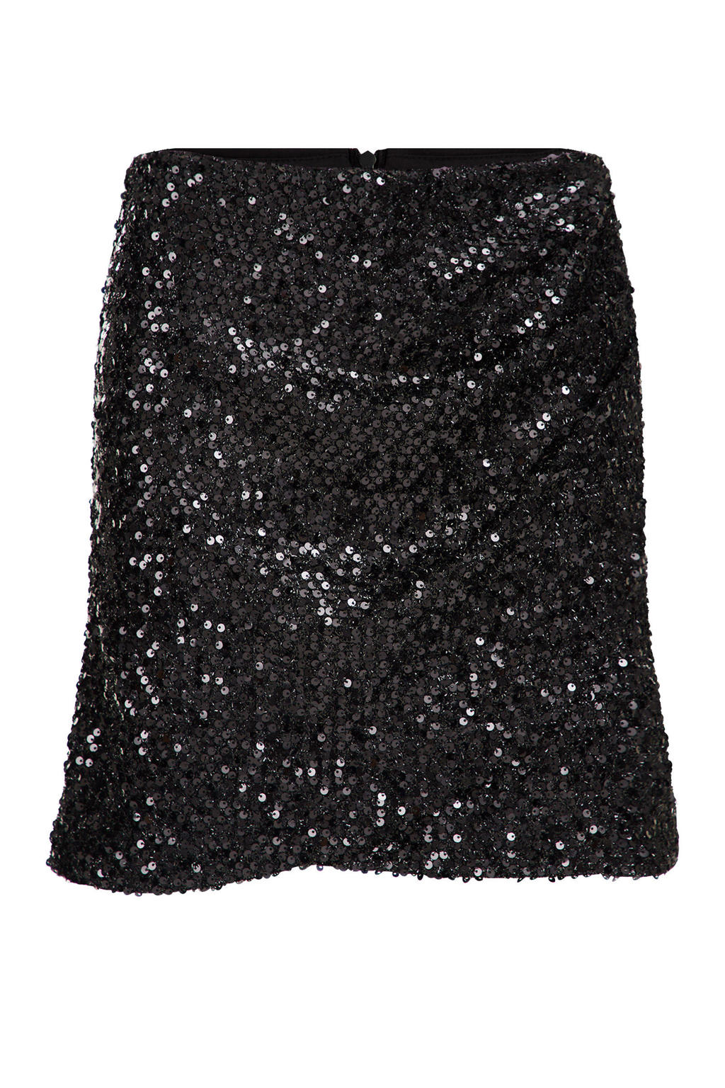 WE Fashion rok met pailletten zwart | wehkamp