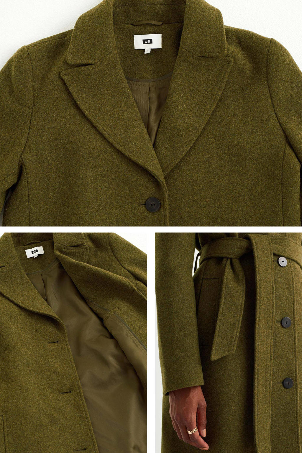 WE Fashion jas met wol groen kopen? | Morgen in huis | wehkamp