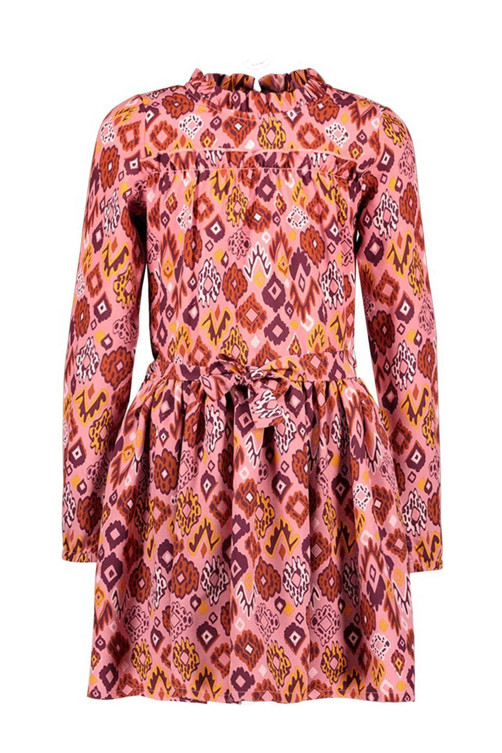 B.Nosy jurk B.PLEASANT met all over print roze/bruin/oker | wehkamp