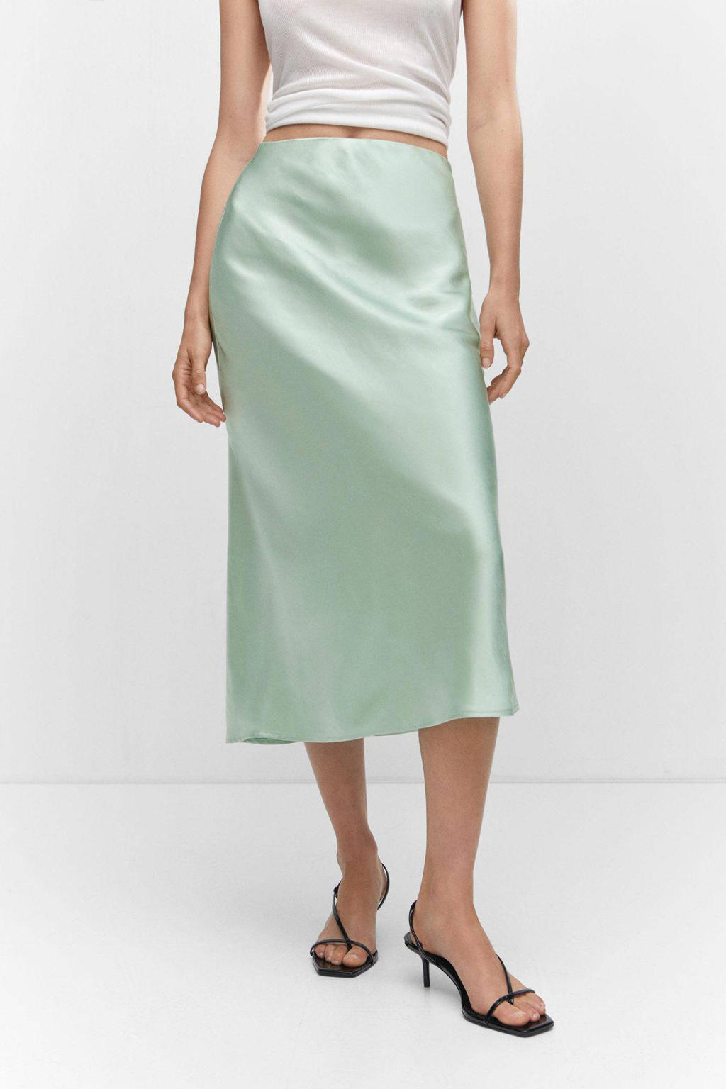 Mango midi rok mintgroen kopen? | Morgen in huis | wehkamp