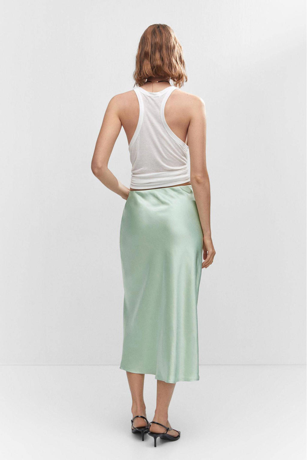 Mango midi rok mintgroen kopen? | Morgen in huis | wehkamp