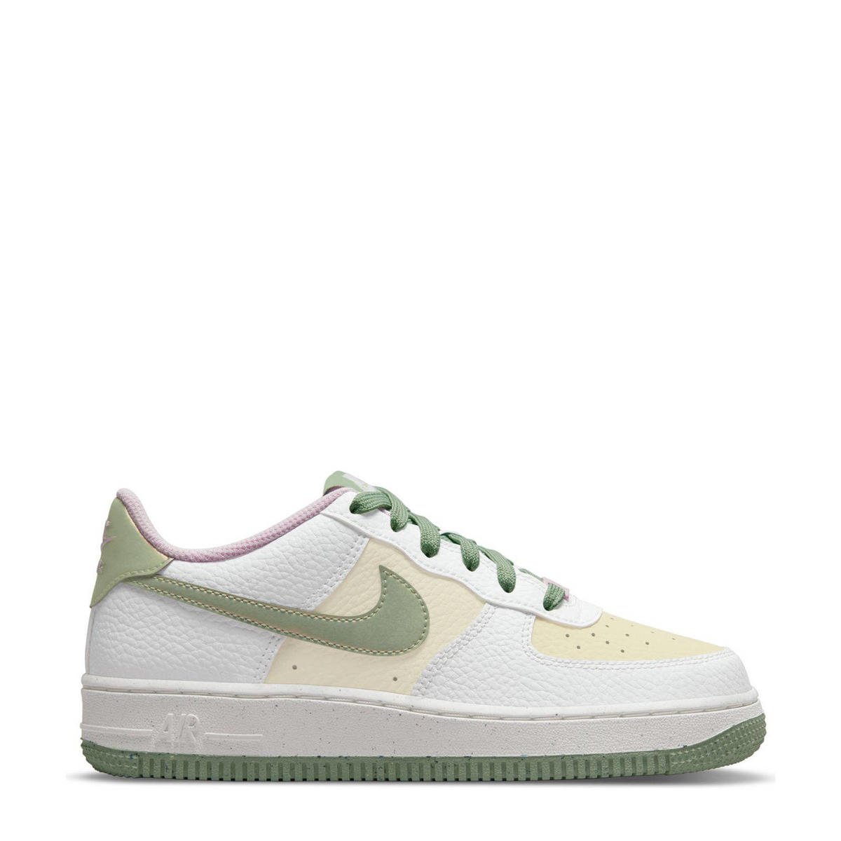 Nike Air Force 1 LV8 sneakers wit/groen/lichtgeel | wehkamp