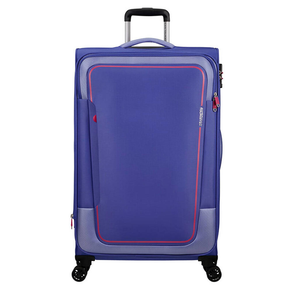 American Tourister trolley Pulsonic 81 cm. Expandable paars | wehkamp