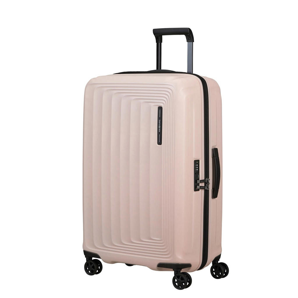 Samsonite trolley Nuon 69 cm. Expandable lichtroze | wehkamp