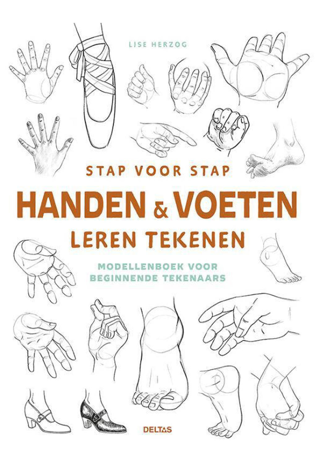 Lise Herzog Stap voor stap handen en voeten leren tekenen | wehkamp