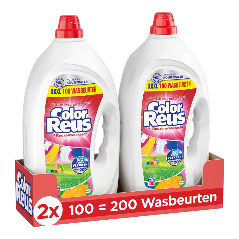 Witte Reus Color Reus Gel - vloeibaar wasmiddel - gekleurde was ...