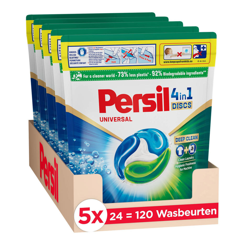 Persil Discs Universal Doy - wascapsules - voordeelverpakking - 5 x 24 ...