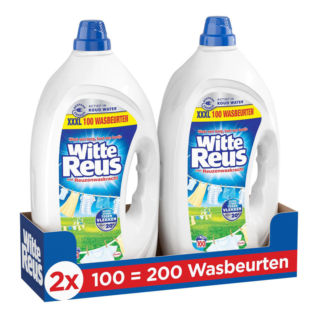 Witte Reus Gel - vloeibaar wasmiddel - Witte Was - voordeelverpakking ...
