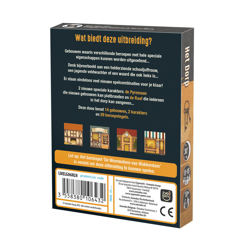 Zygomatic Board Game Studio De Weerwolven van Wakkerdam - Het Dorp | wehkamp