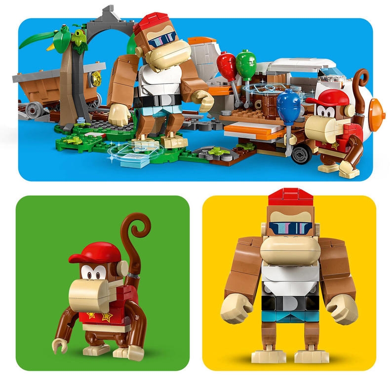LEGO Super Mario Uitbreidingsset: Diddy Kongs mijnwagenrit 71425 | wehkamp